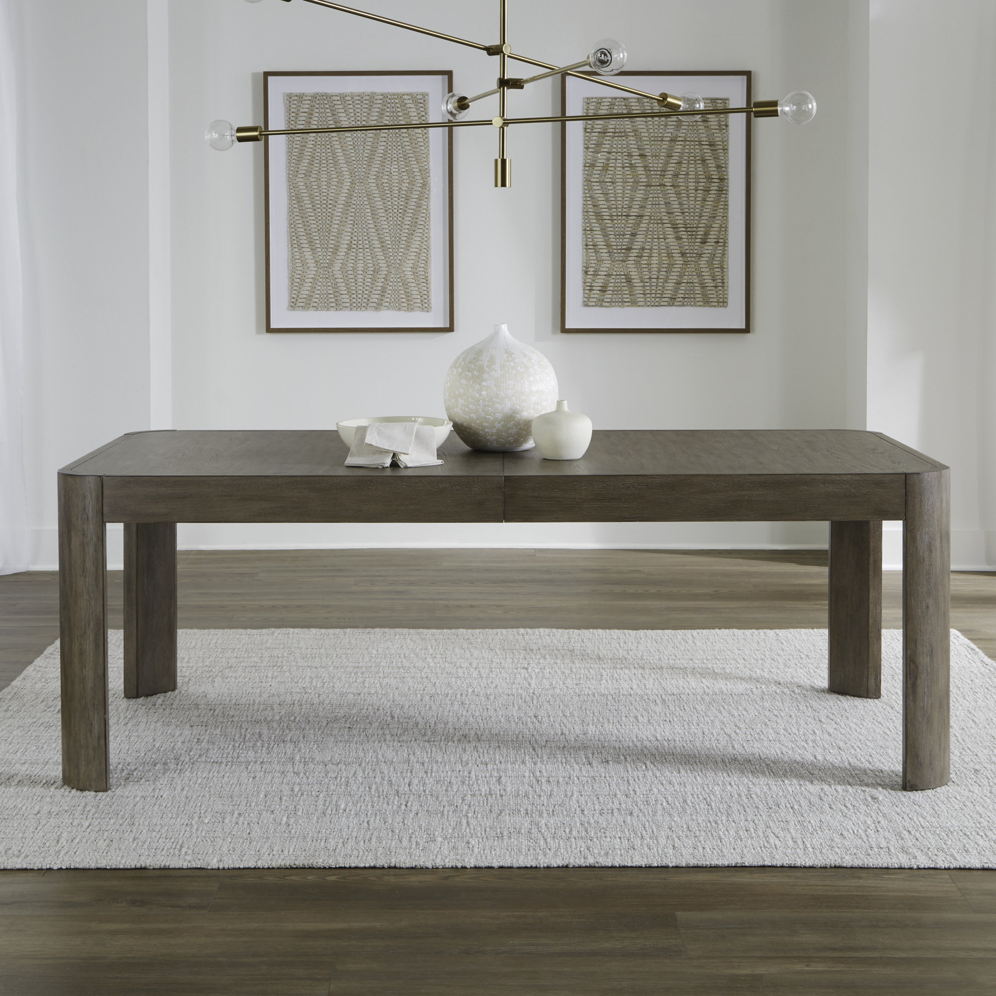 Millwood Pines Shaly Rectangular Leg Table w/ 24" Leaf | Wayfair